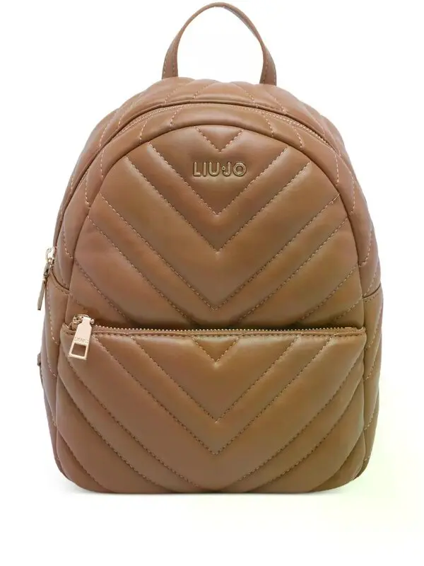 Liu Jo Quilted Chevron Backpack - Brown