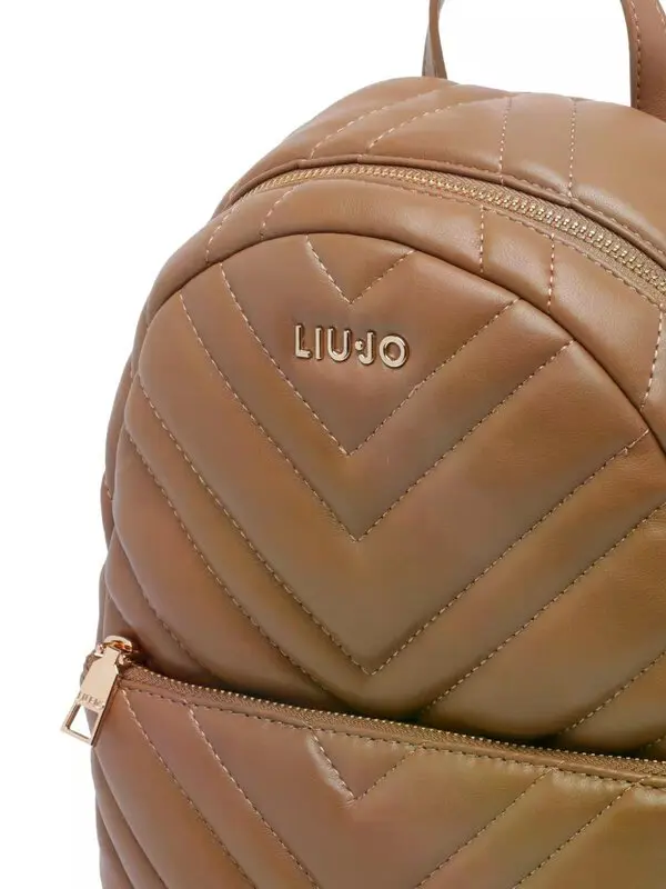 Liu Jo Quilted Chevron Backpack - Brown
