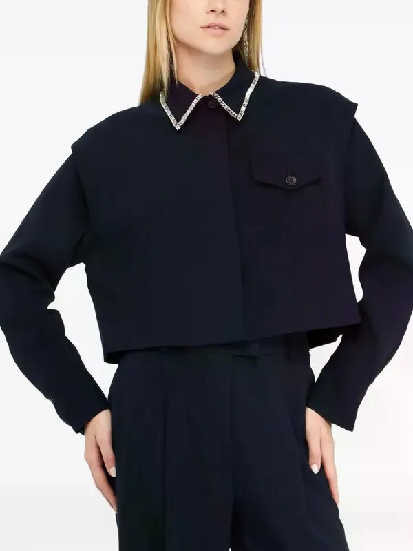 Liu Jo Rhinestone-collar Shirt
