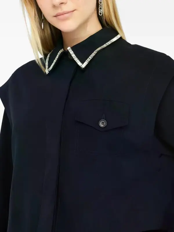 Liu Jo Rhinestone-collar Shirt