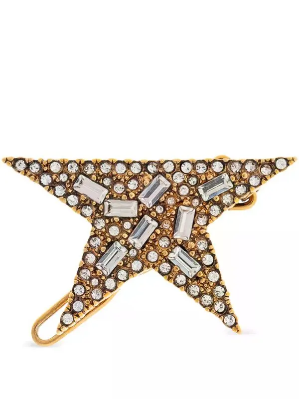 GOLDEN GOOSE Star-shaped Crystal Shoe Clip - Gold