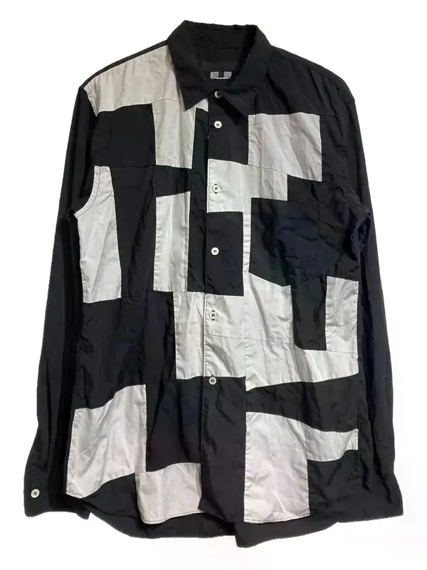 Comme Des Garçons Patchwork Panelled Shirt - Black