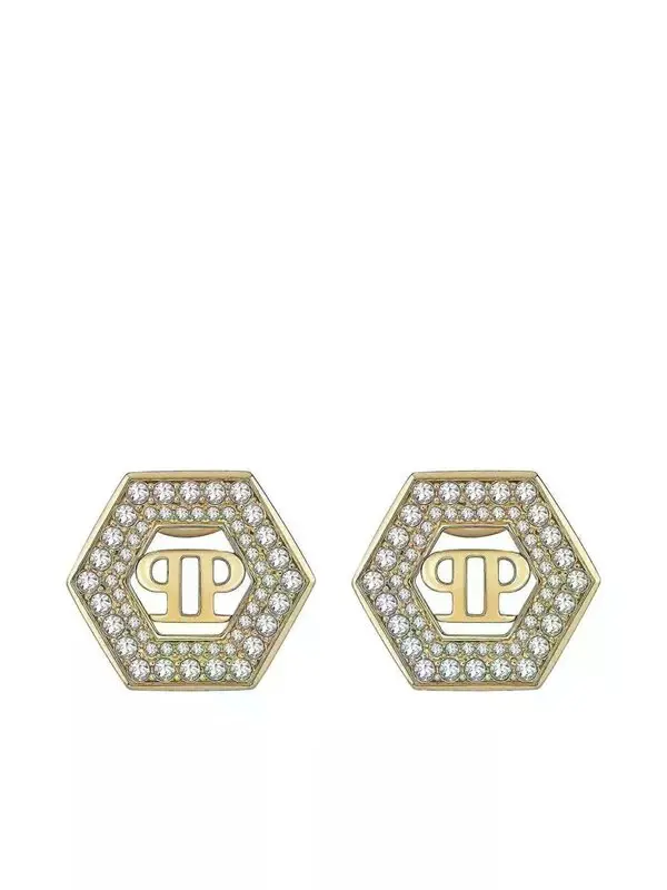 Philipp Plein Legacy Crystal-embellished Earrings - Gold