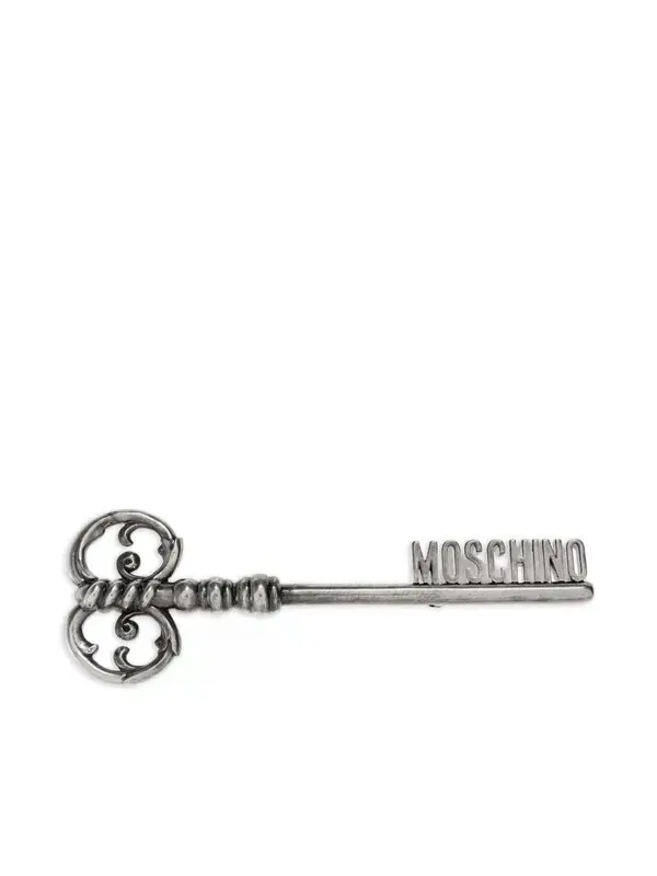Moschino Key Brooch - Silver