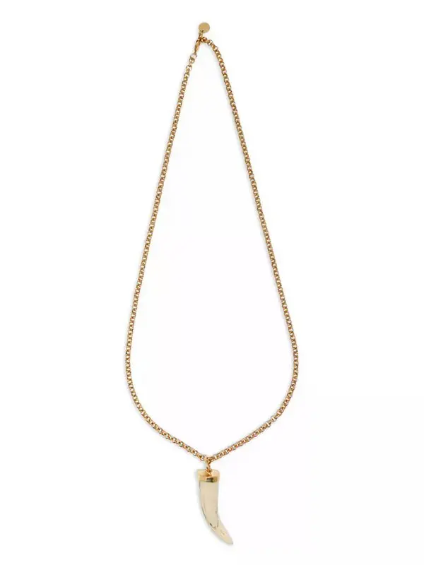 Luisa Spagnoli Horn Pendant Necklace - Gold