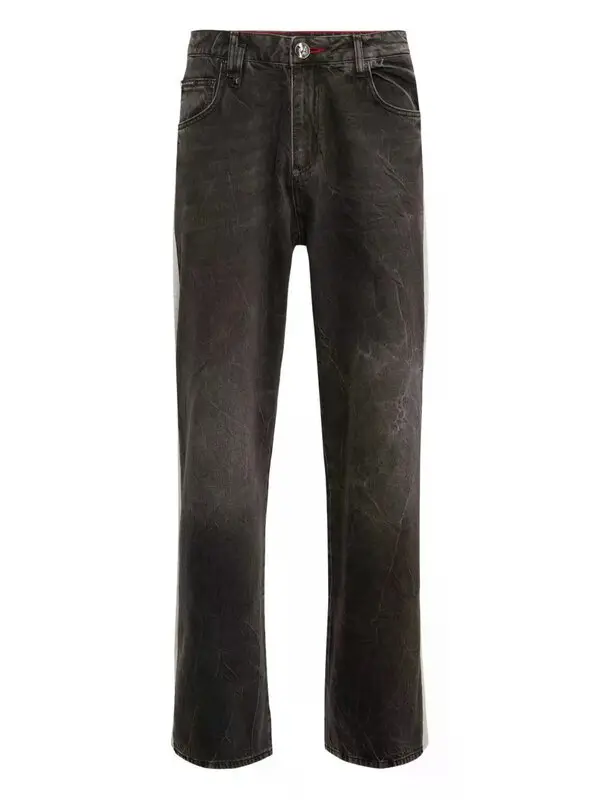 Philipp Plein Fleece-panelled Jeans