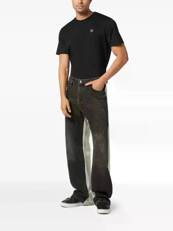 Philipp Plein Fleece-panelled Jeans