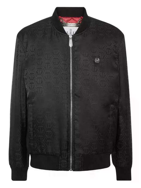Philipp Plein Monogram Jacquard Bomber Jacket