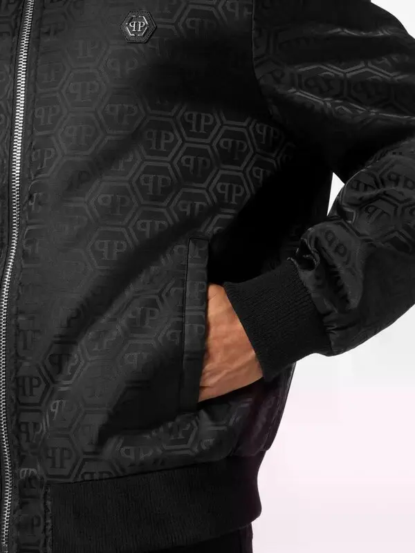 Philipp Plein Monogram Jacquard Bomber Jacket