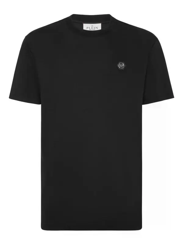 Philipp Plein Round Neck T-shirt Hexagon - Black
