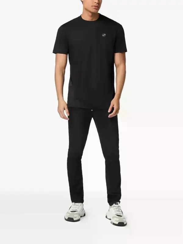 Philipp Plein Round Neck T-shirt Hexagon - Black