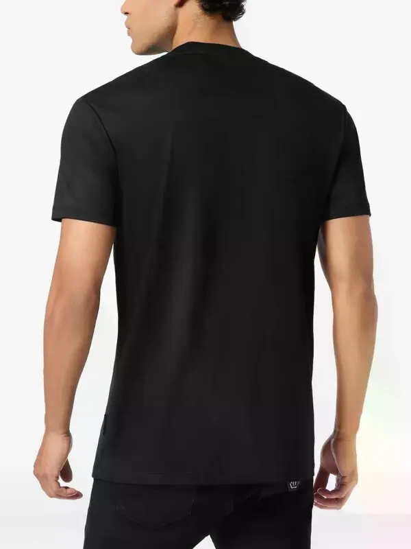 Philipp Plein Round Neck T-shirt Hexagon - Black