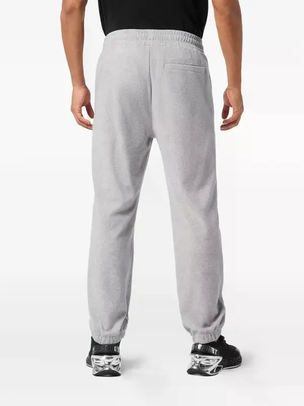 PLEIN SPORT Logo-patch Elasticated-cuff Joggers - Grey