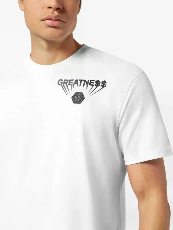 Philipp Plein Round Neck T-shirt Greatness