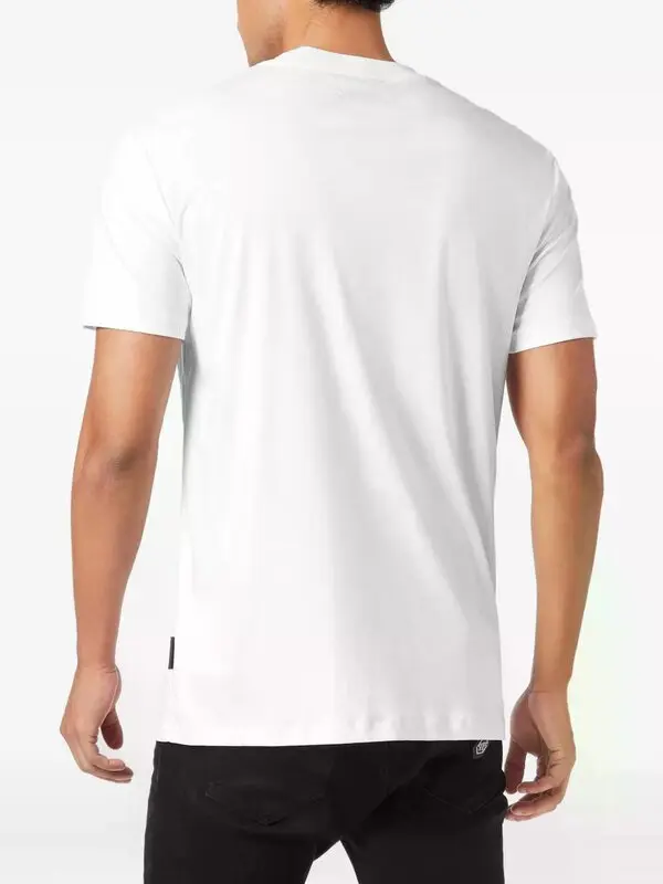Philipp Plein Skull-embroidered T-shirt