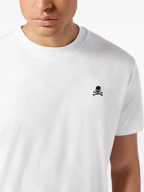 Philipp Plein Skull-embroidered T-shirt