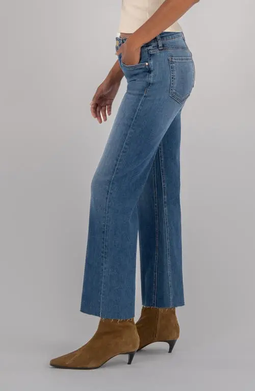 Kut From The Kloth Kelsey Raw Hem Kick Flare Jeans - Diligence