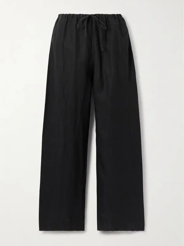 DEIJI STUDIOS Linen Straight-leg Pants