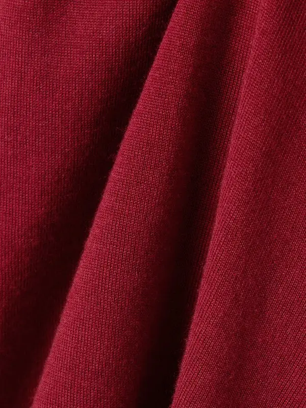 Carolina Herrera Wool And Silk-blend Turtleneck - Red