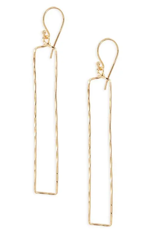 KIARA BY KI-ELE Lila Linear Drop Earrings - Gold