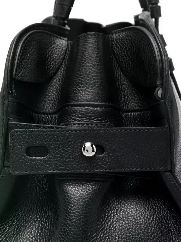 Casadei Embossed-logo Leather Tote