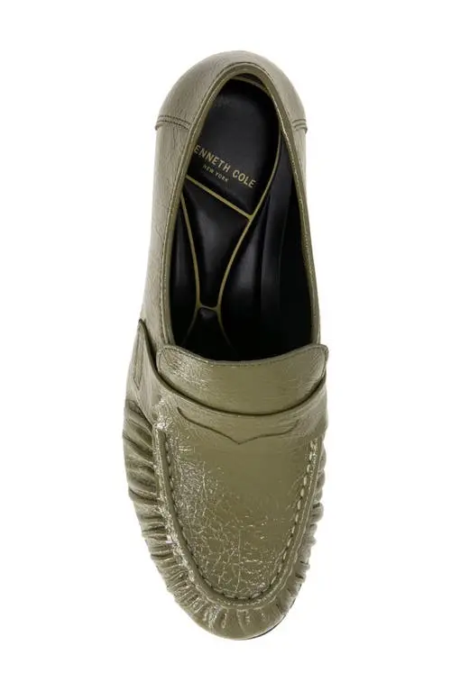 KENNETH COLE Reece Penny Loafer - Green Patent