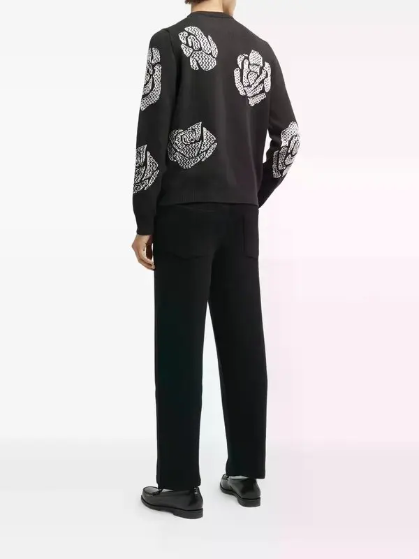 BARRIE Roses Round-neck Sweater