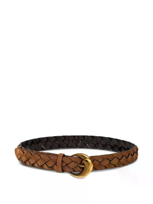 Etro Braided Leather Belt - Brown