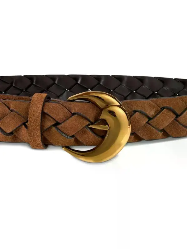 Etro Braided Leather Belt - Brown