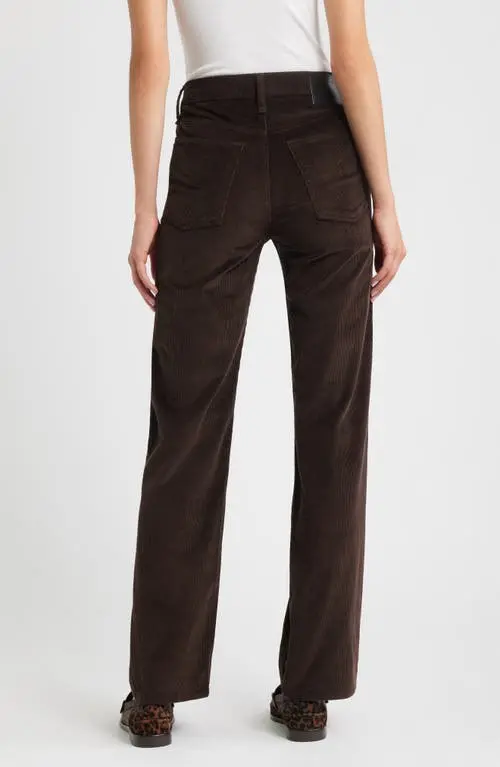 Rag & Bone Harlow Corduroy Straight-leg Pants - Dbrwn