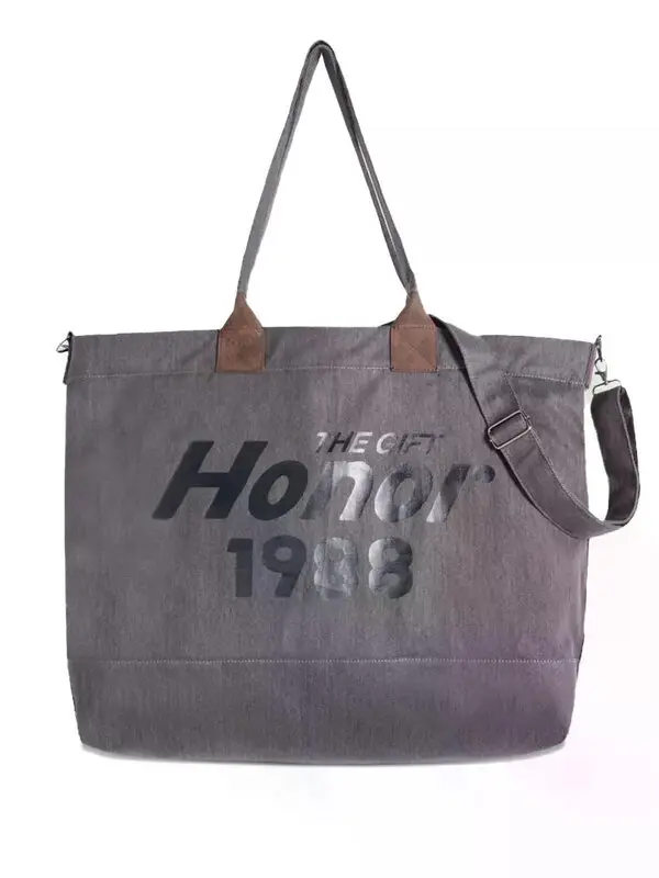 HONOR THE GIFT Est. 1988 Patch-detail Tote Bag - Black