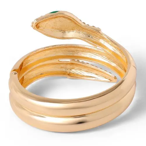 Jessica Simpson Hinged Snake Bangle Bracelet