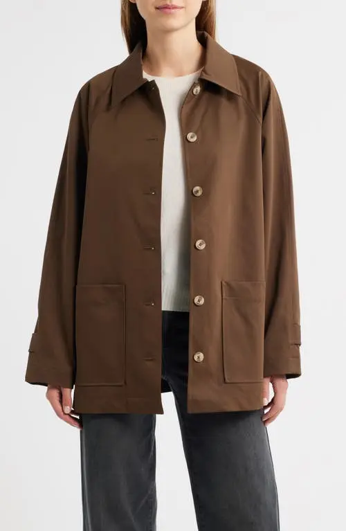 REFORMATION Fisher Oversize Trench Coat - Brown