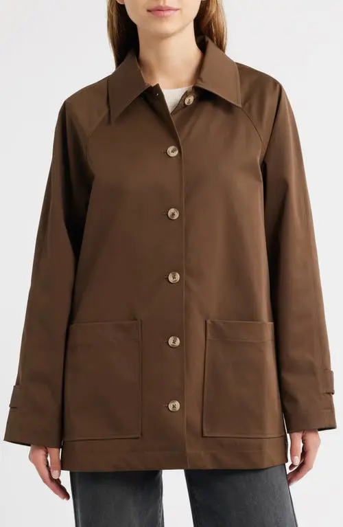 REFORMATION Fisher Oversize Trench Coat - Brown