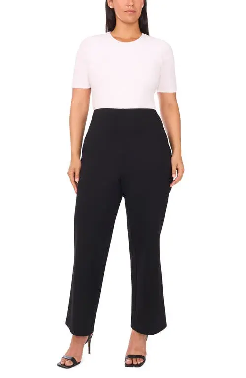Halogen High Waist Straight Leg Trousers