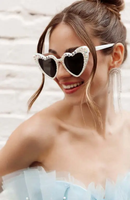 UNTAMED PETALS Bride To Be Embellished Sunglasses