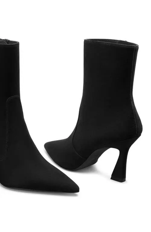 STUART WEITZMAN Vinnie 85 Zip Bootie - Black