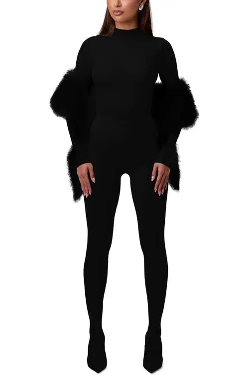 Naked Wardrobe Faux Fur Scarf