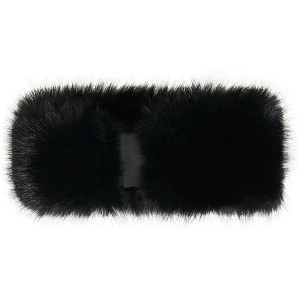 Naked Wardrobe Faux Fur Headband - Black