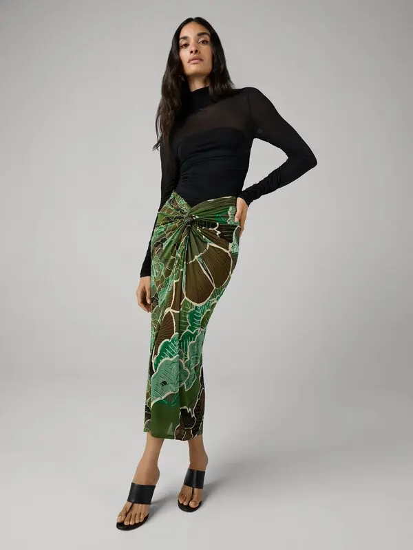 Diane Von Furstenberg Simona Midi Skirt
