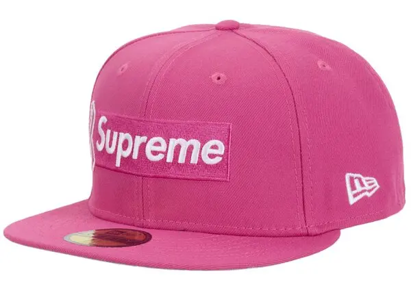 Supreme X New Era Breast Cancer Awareness Box Logo Fitted Cap - Pink
