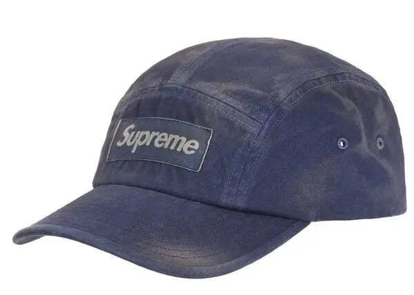 Supreme Overdyed Camp Cap - Navy Blue