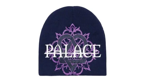 PALACE Trigram Nein Cuff Beanie - Navy Blue