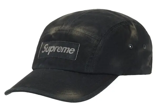 Supreme Overdyed Camp Cap - Black