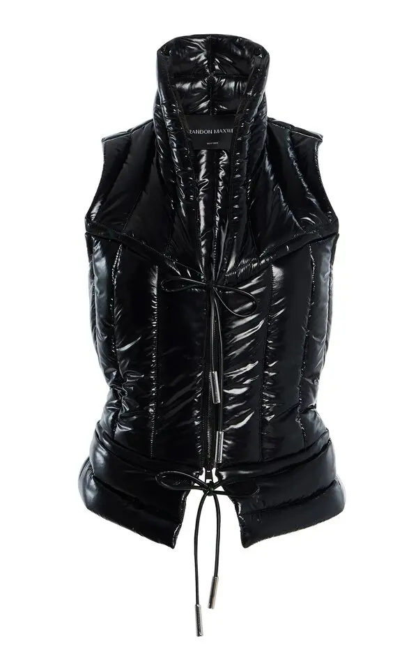 Brandon Maxwell The Maria Padded Gilet - Black