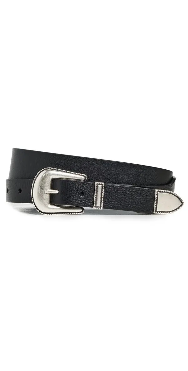 Anderson's Western Calfskin Leather Belt - N1 Black