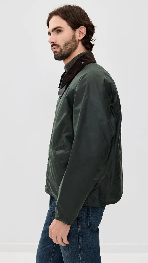 Barbour Transport Wax Jacket - Sage