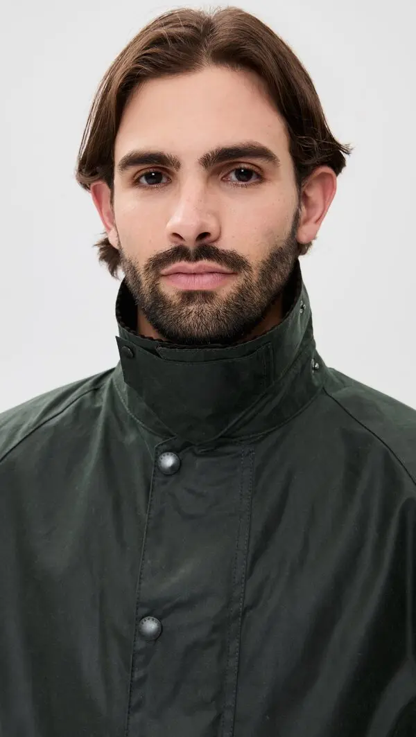 Barbour Transport Wax Jacket - Sage