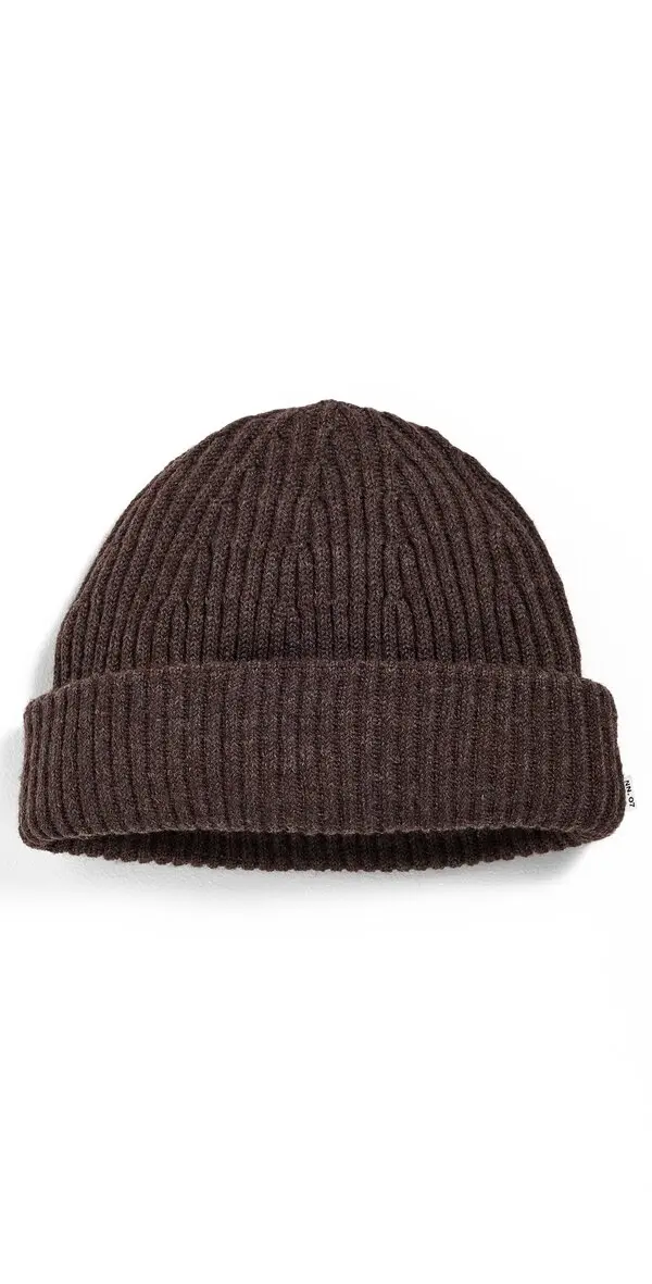 Nn07 Merino Ribbed Beanie - Demitasse
