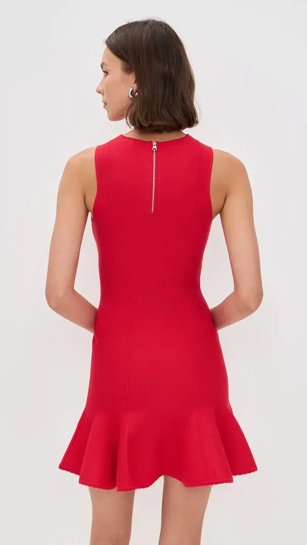Fleur Du Mal Dropped Waist Knit Corset Dress - Rouge - 70% Off |  Editorialist